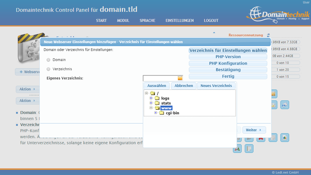 Entwicklung PHP Verwaltung Und Log Ansicht