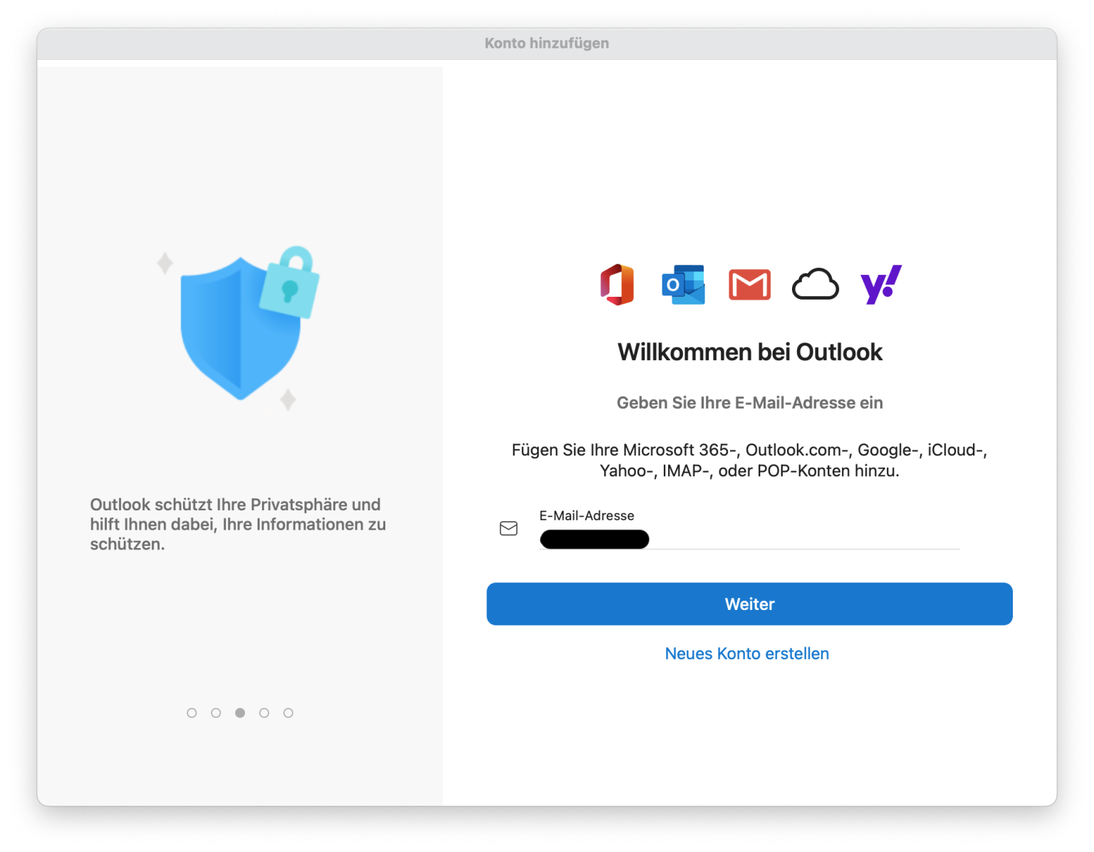 Anleitung: E-Mail Konto in Outlook am Mac einrichten